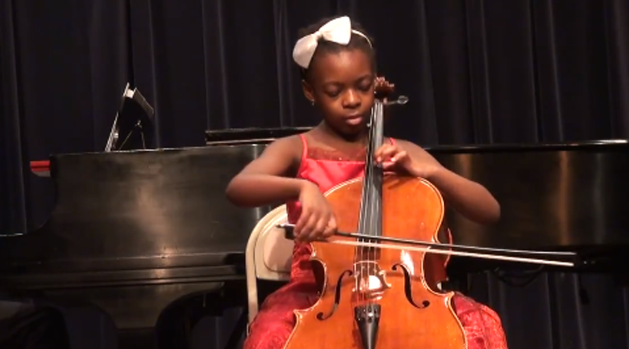Watch As Little Girl Slays Playing The Cello - SnapMyTales
