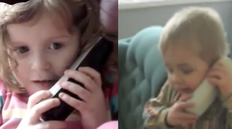 Sweet Toddlers Have Their Very First Phone Call Together - SnapMyTales