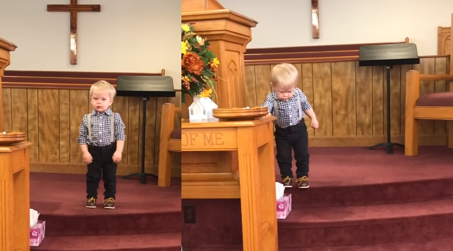 Pastors Son Hops Up On Stage Before Service, Delivers Sermon That Has ...