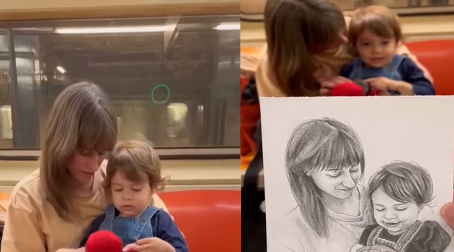 Drawing a random mom with her baby on Mother’s Day - SnapMyTales